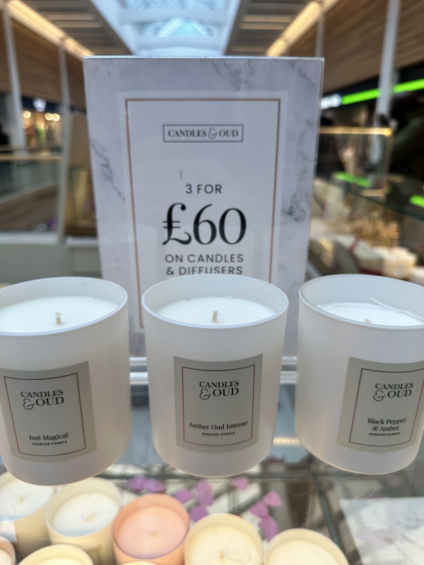 Candles & Oud Any 3 Candles £60 - Meadowhall