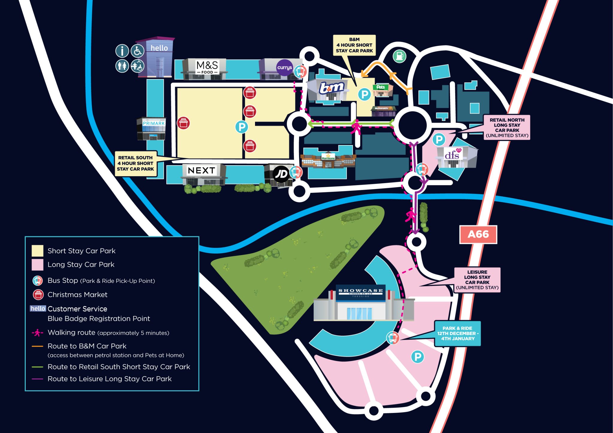 Teesside Park: Plan your visit, Parking & Shuttle Info